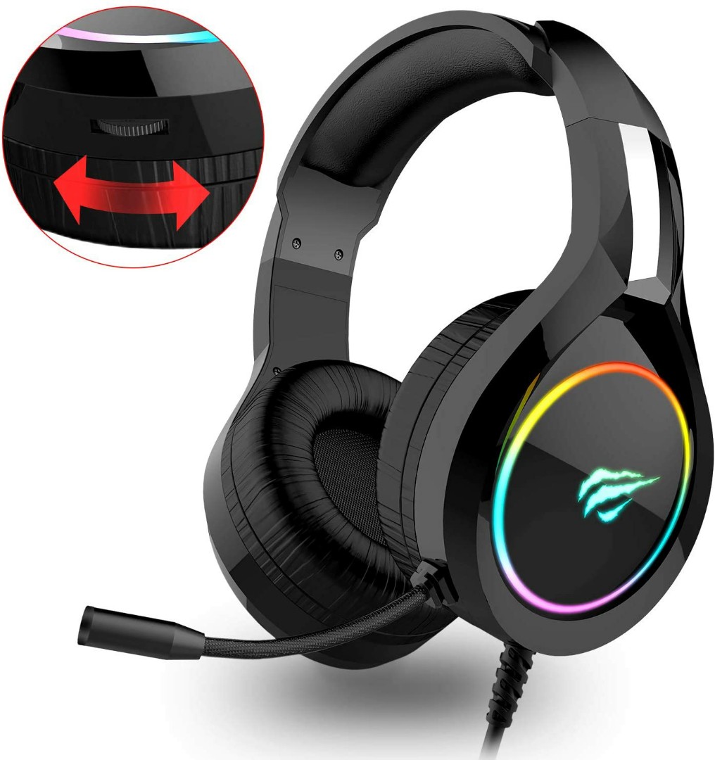 havit RGB Wired Gaming Headset PC USB 3.5mm XBOX / PS4 Headsets with ...
