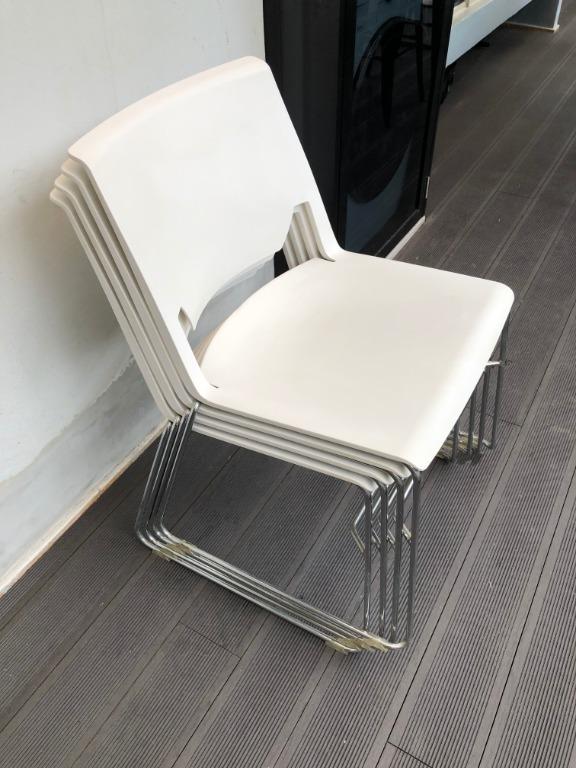 Haworth stackable chairs (Set of four), Furniture & Home Living ...