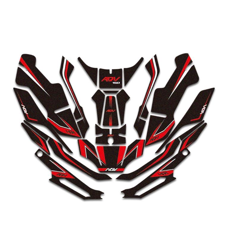 Honda XADV150 XADV X ADV150 150 Carbon fiber sticker stickers decal ...