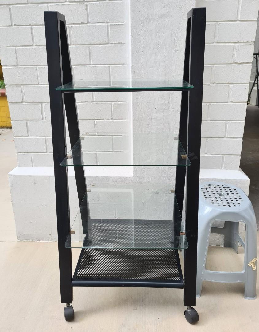 Ikea Audio Rack with wheels, Furniture & Home Living, Furniture ...