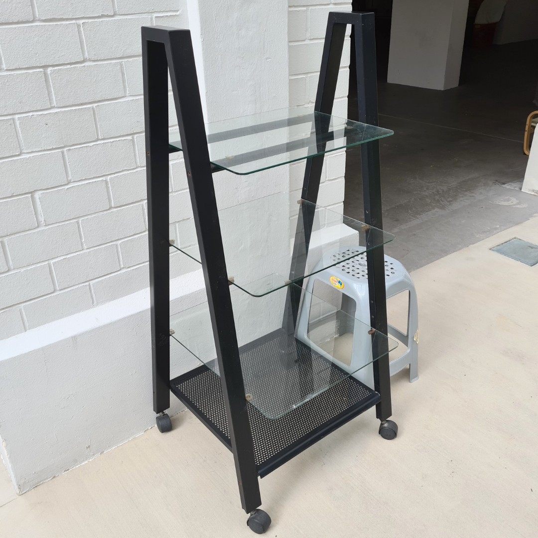 Ikea Audio Rack with wheels, Furniture & Home Living, Furniture ...