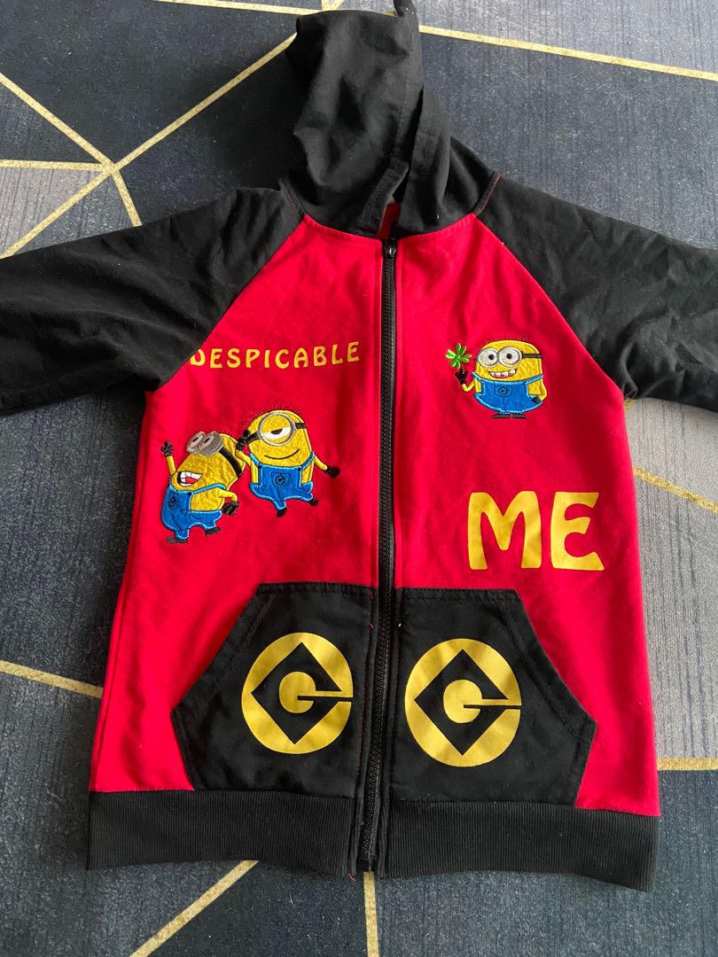 Kids minion jacket, Babies & Kids, Girls' Apparel, 4 to 7 Years on ...