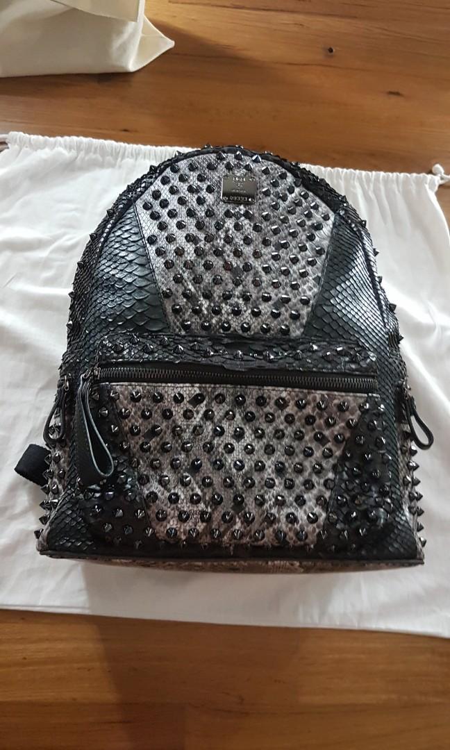 MCM limited edition backpack, Luxury, Bags & Wallets on Carousell