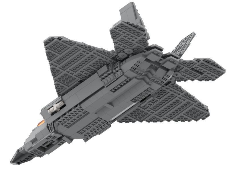 MOC Lego F-22 Raptor, Toys & Games, Bricks & Figurines on Carousell