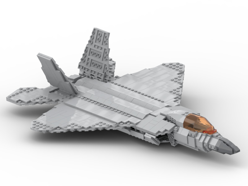 MOC Lego F-22 Raptor, Toys & Games, Bricks & Figurines on Carousell