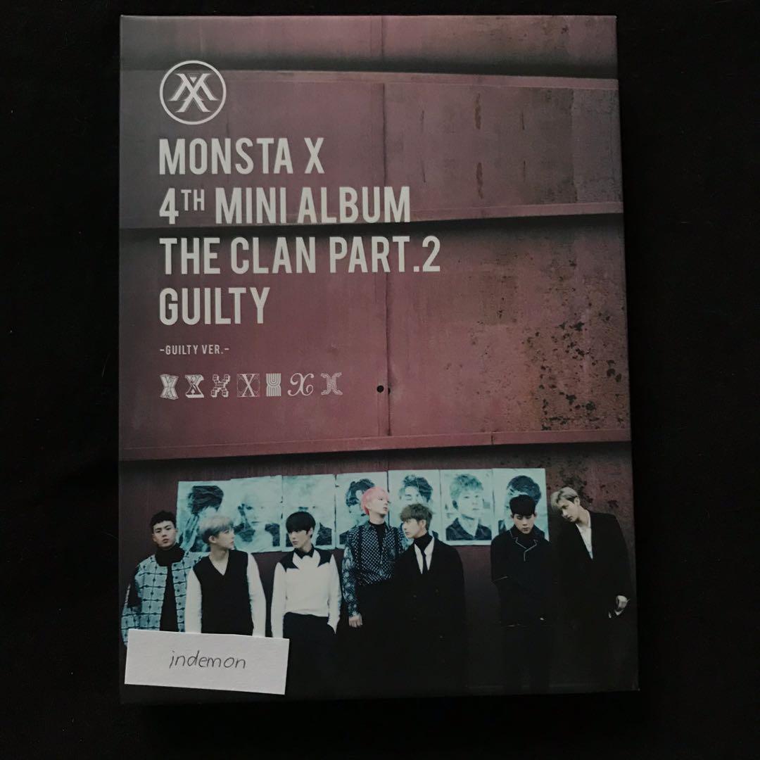 monsta x the clan part 2 guilty mini album, Hobbies & Toys, Collectibles & Memorabilia, K-Wave ...