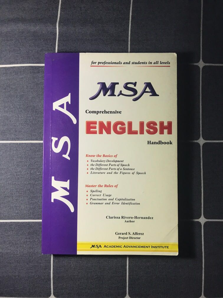 MSA Comprehensive English Handbook, Hobbies & Toys, Books & Magazines ...