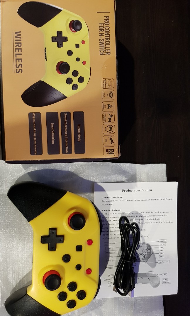 Nintendo Switch Pro NFC wireless controller (amiibo support), Video ...