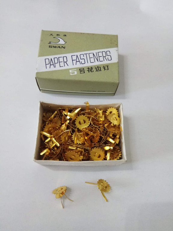 Paper Fastener 2 legged, Books & Stationery, Stationery on Carousell
