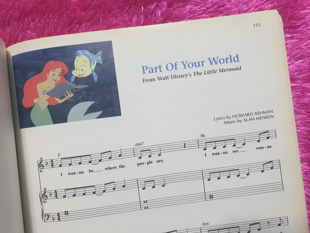 Disney Piano Song book with chords, Hobbies & Toys, Books & Magazines ...