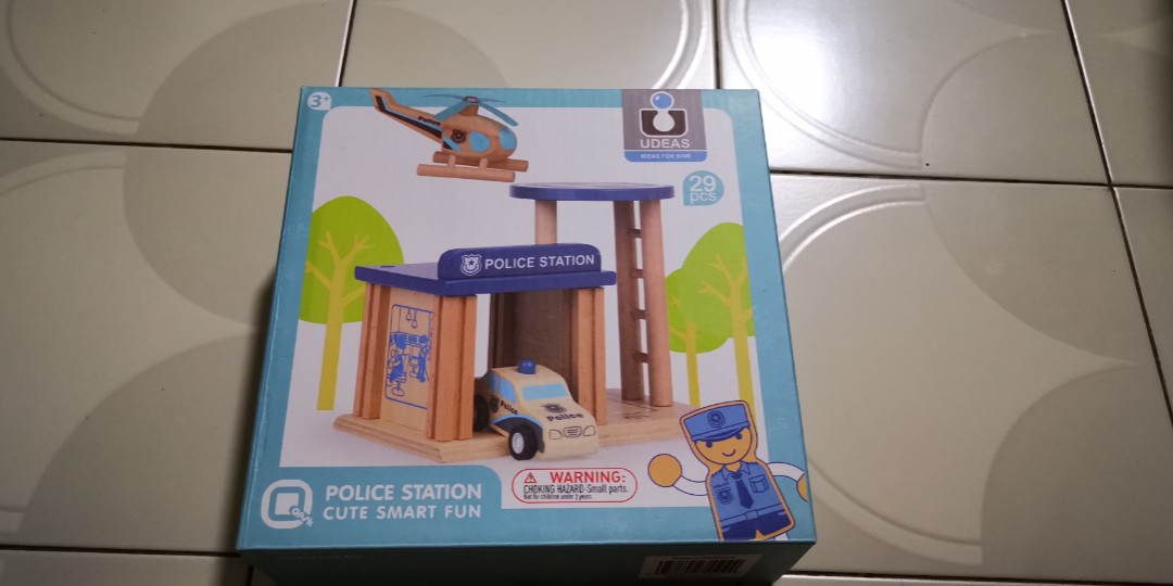 Police station wooden toy, Hobbies & Toys, Toys & Games on Carousell