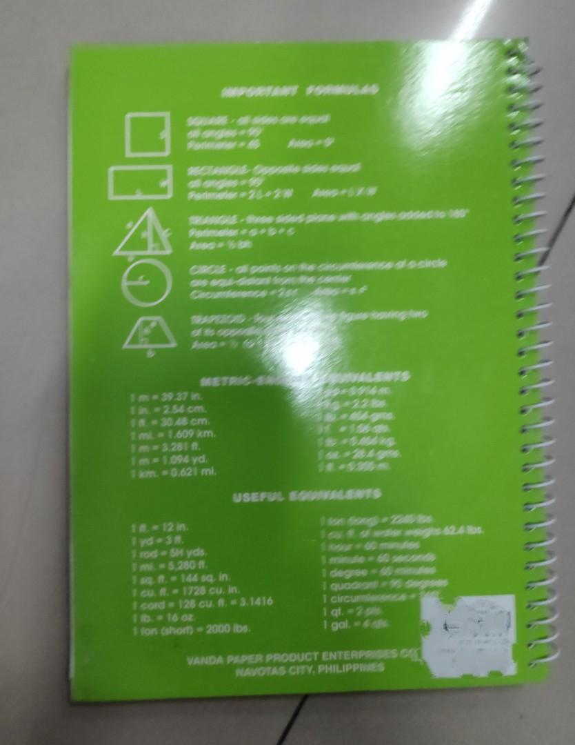 PREORDER Vanda Mathematics Notebook, Hobbies & Toys, Stationary & Craft ...