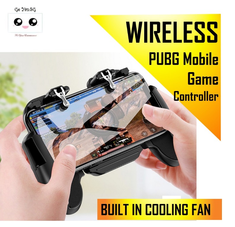 PUBG Mobile Controller Gamepad With Cooler Fan Mobile Trigger L1R1 ...