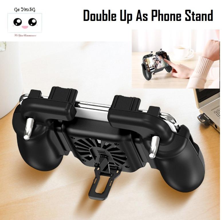 PUBG Mobile Controller Gamepad With Cooler Fan Mobile Trigger L1R1 ...