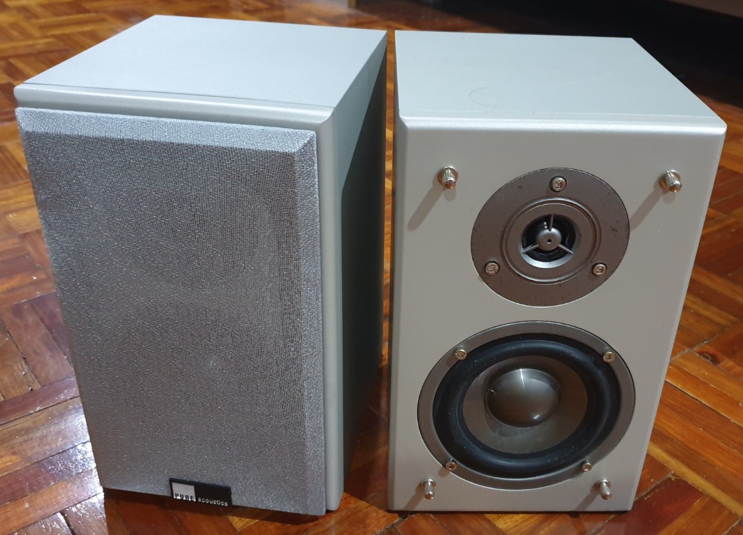 Pure Acoustics Junior Series Speakers x 2 + 1 Center speaker, Audio ...
