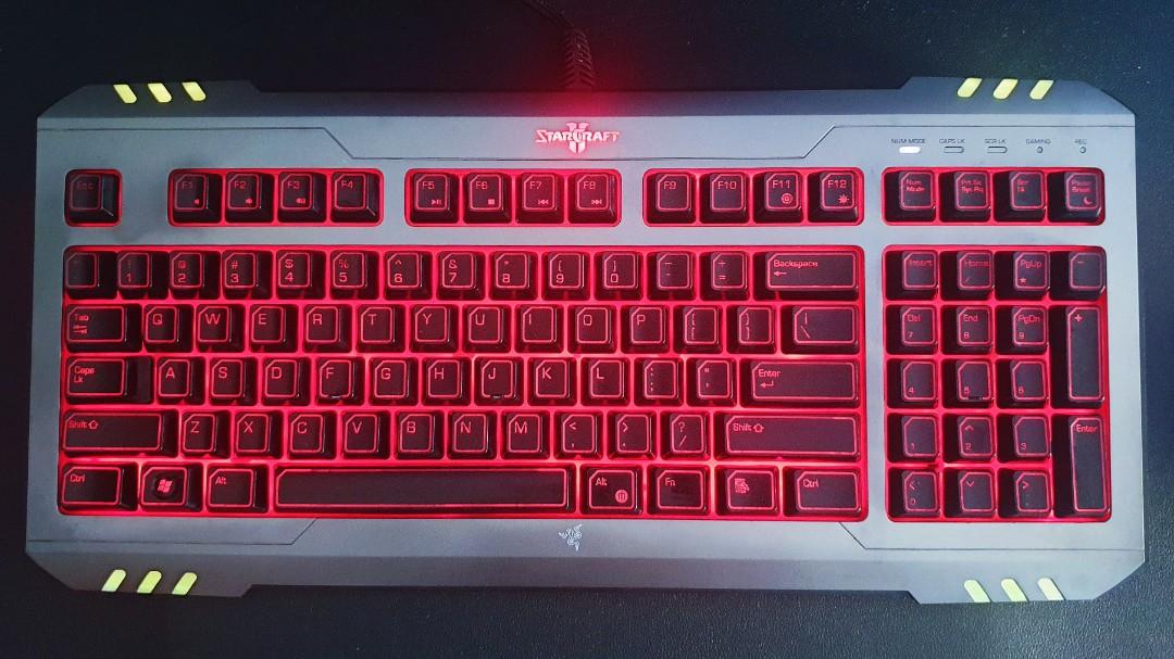 (RARE) Razer Marauder StarCraft 2 Gaming Keyboard, Computers & Tech ...