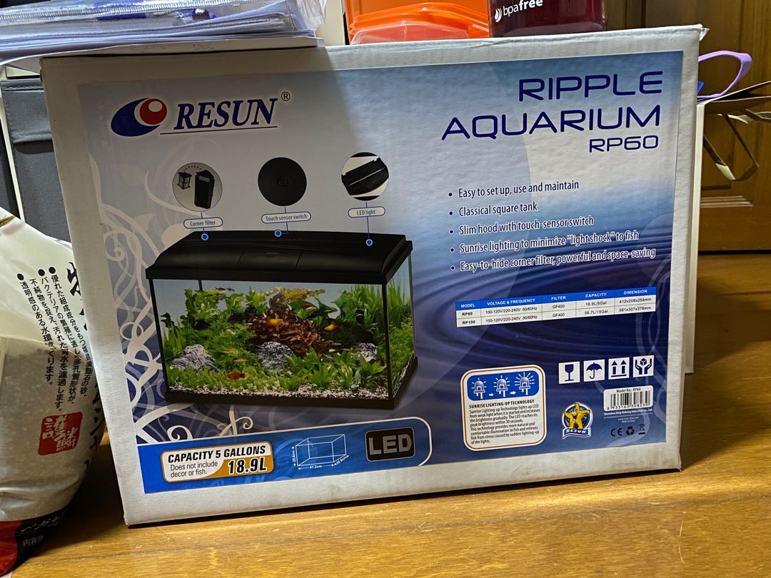 Resun ripple aquarium RP60, Pet Supplies, Homes & Other Pet Accessories ...