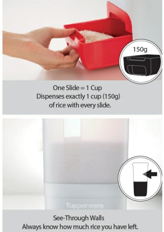 Tupperware Rice Container, Home Appliances, Kitchenware on Carousell