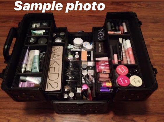 Sephora Collection Large Embossed Train Case - Pink Quilted, Beauty ...