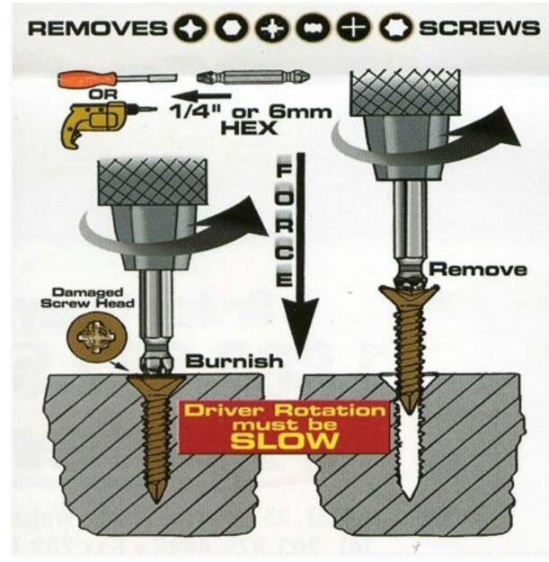 Speed Out Screw Damage Screw Extractor Set/Bolt Remover/Speedout ...