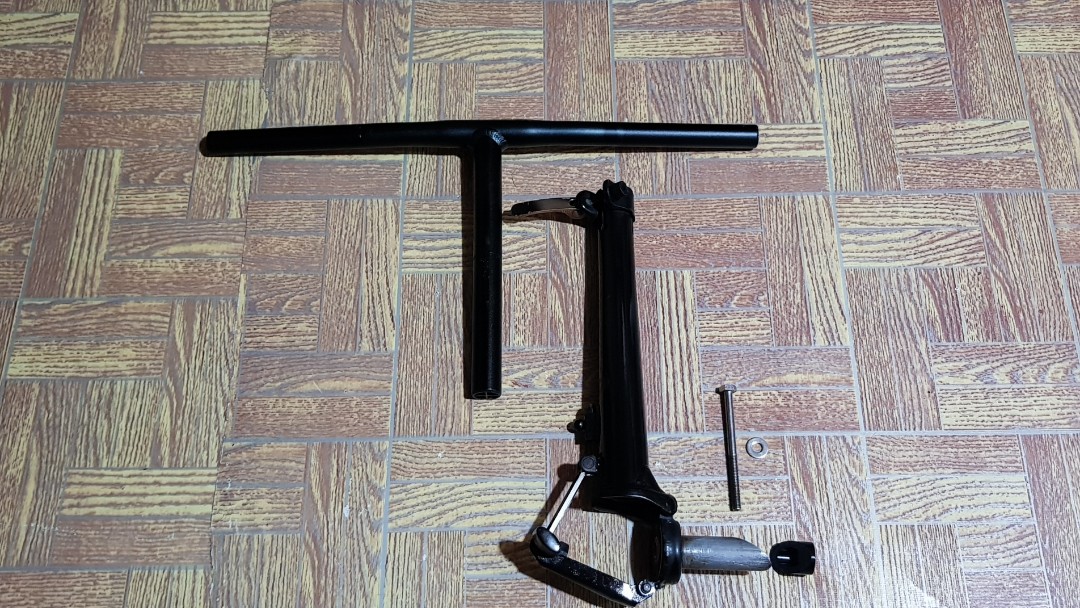 Telescopic Stem with T handlebar (Threaded), Sports Equipment, Bicycles ...