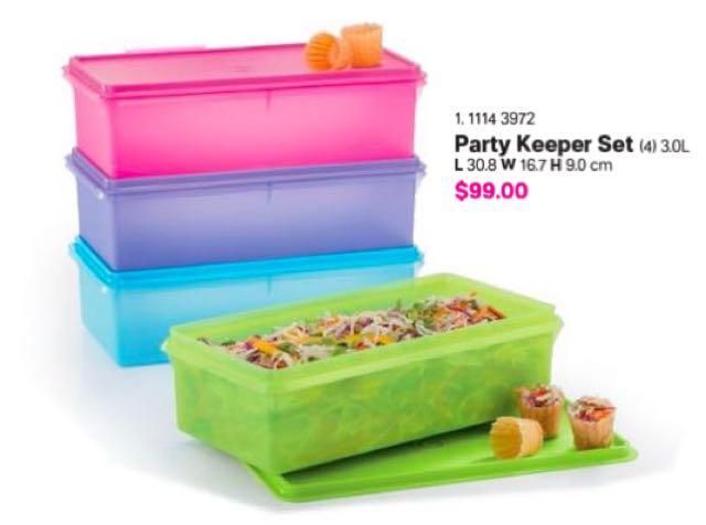 Tupperware Party Keeper 3L, Furniture & Home Living, Kitchenware ...