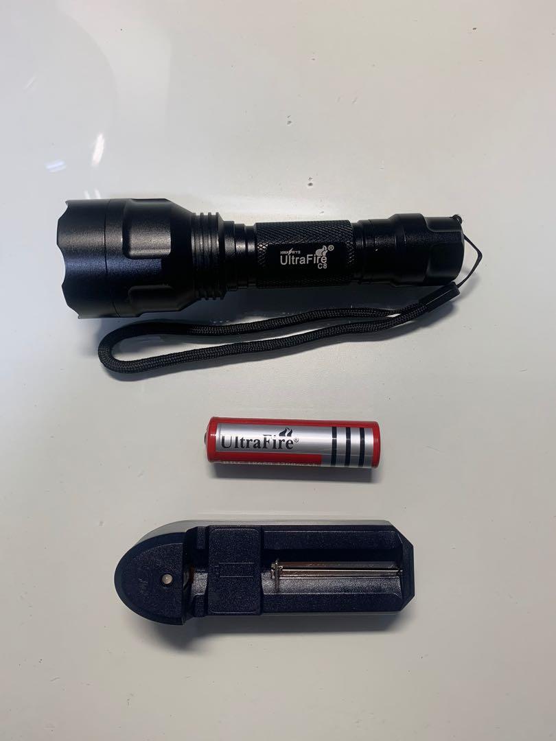 UltraFire C8 LED 1000 Lumen CREE Tactical Torchlight, Car Accessories ...
