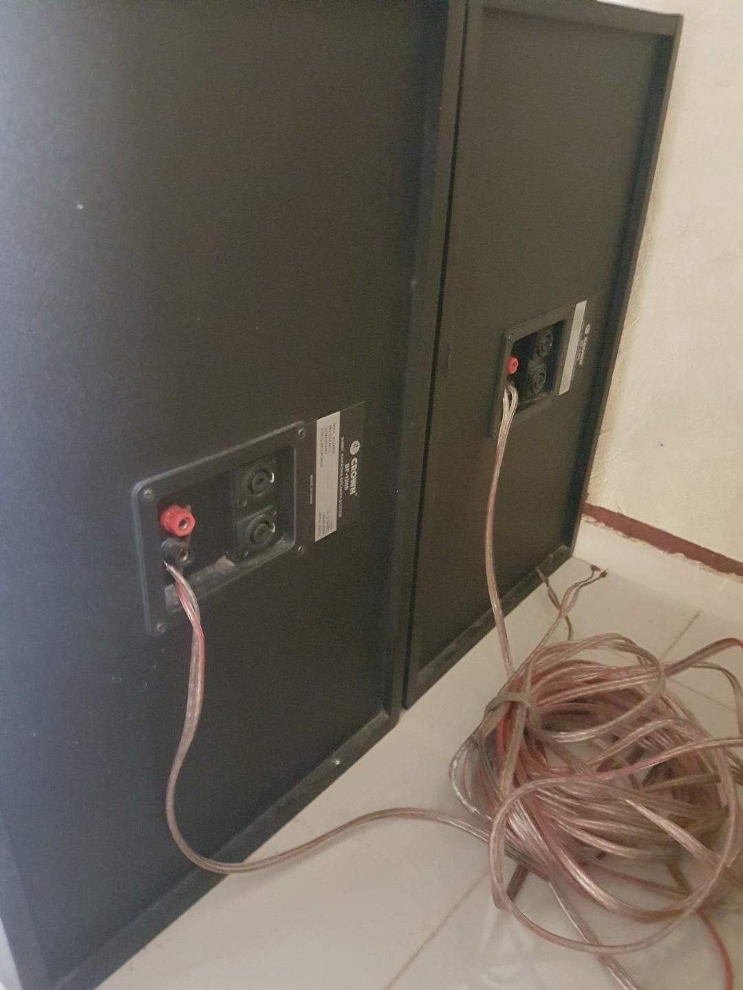 Videoke set crown spk,sakura amp tj player 335, Audio, Portable Music ...