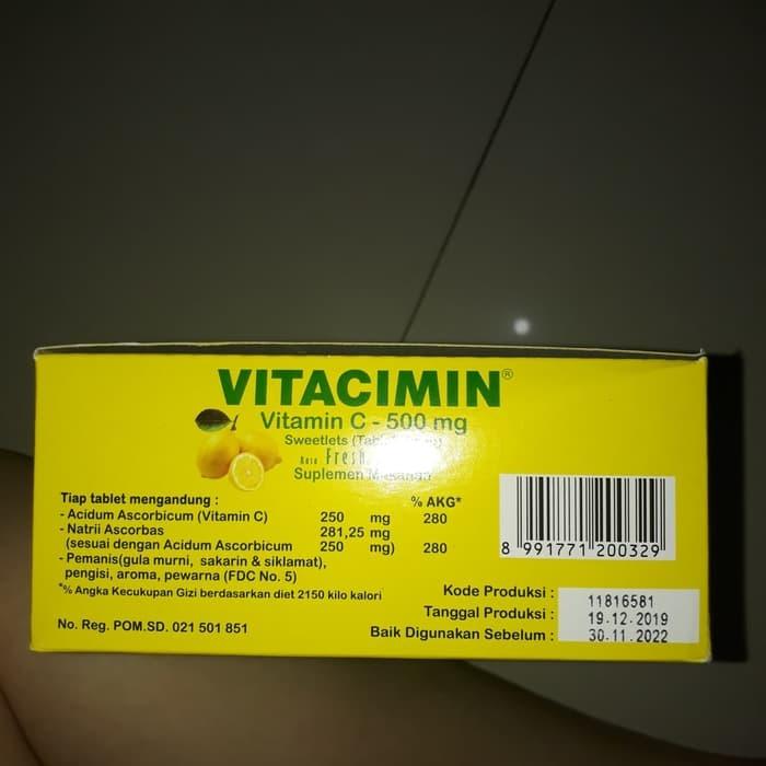 VITACIMIN C 1 BOX 100 TABLET 50 STRIP 500MG TABLET VITAMIN C JAGA DAYA ...