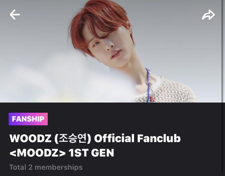WOODZ MOODZ 1st GEN FANSHIP KIT, Hobbies & Toys, Memorabilia & Collectibles, K-Wave on Carousell