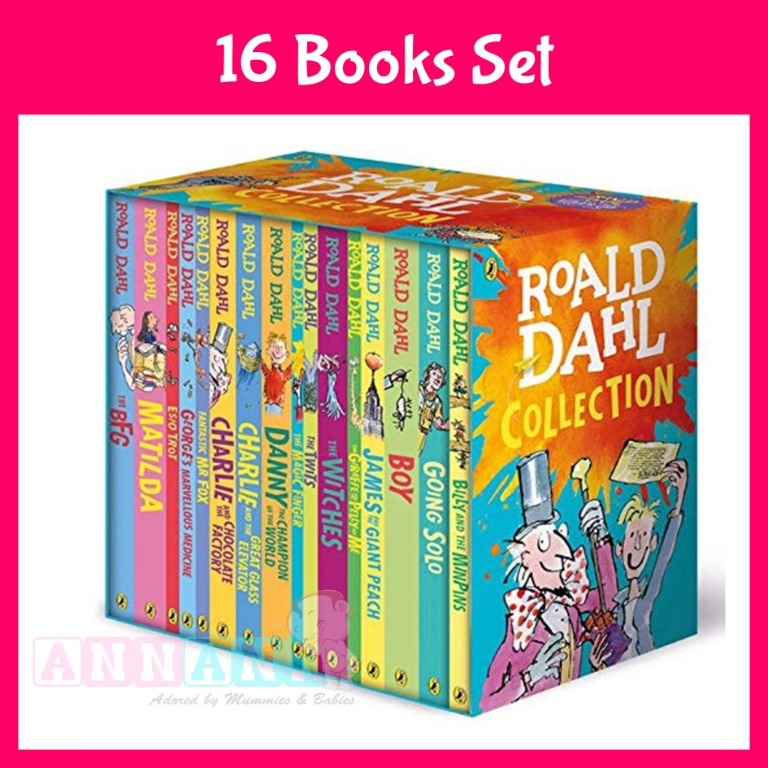 ★16 Books Gift Box Set★Original Roald Dahl Story Books Box Set ...