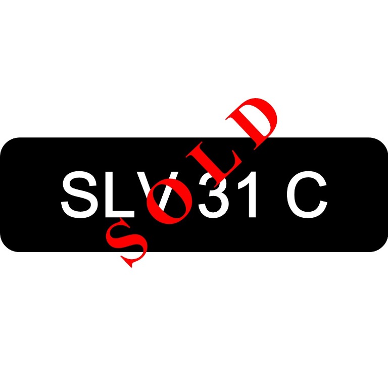 2-digit Number Plate for Sale: SLV 31 C, Car Accessories, Car Plates on ...