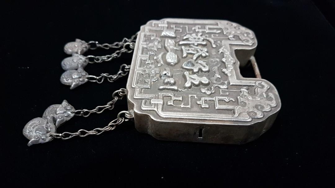 Antique Chinese Longevity Lock, Hobbies & Toys, Memorabilia ...