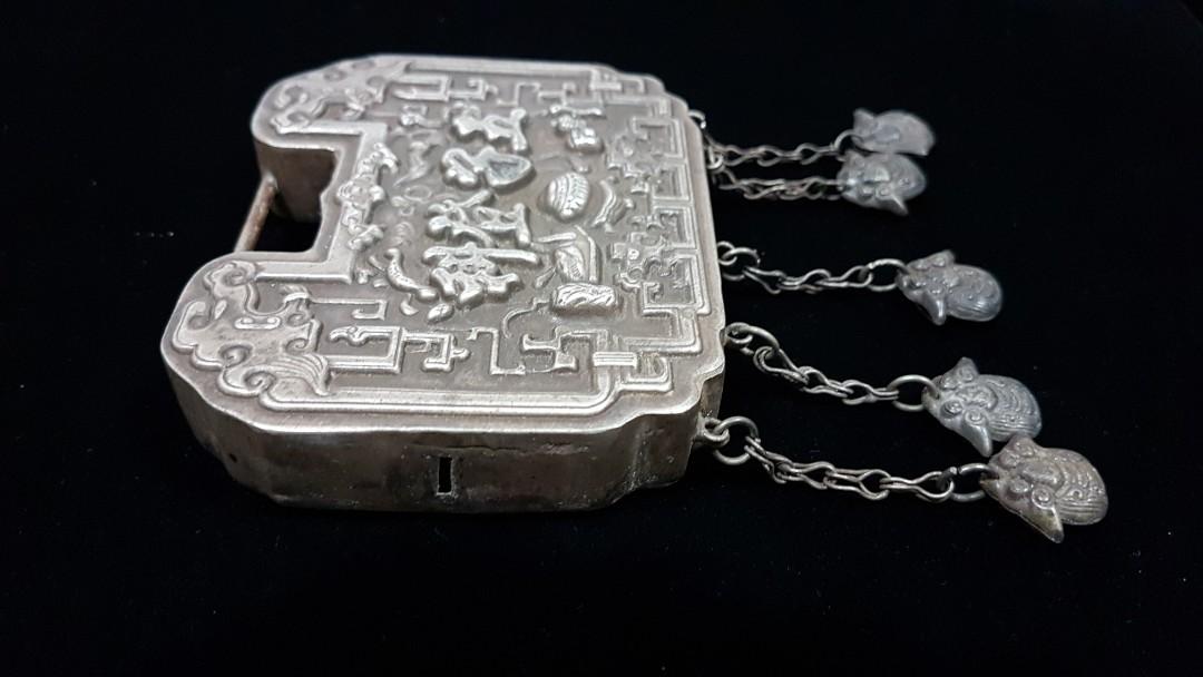 Antique Chinese Longevity Lock, Hobbies & Toys, Memorabilia ...