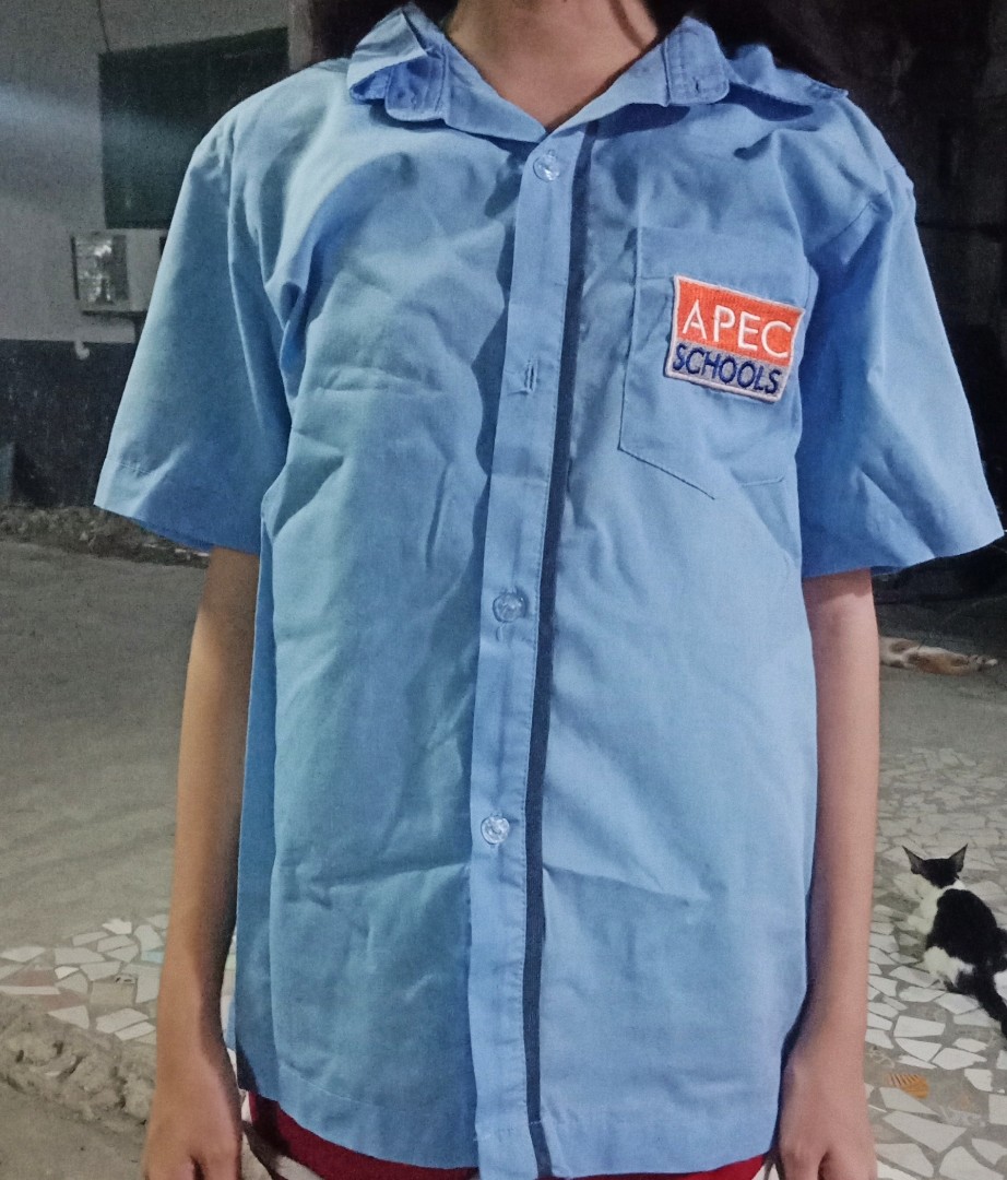 APEC SCHOOL UNIFORM (Boys) two blouse, one pants, Men's Fashion, Tops ...