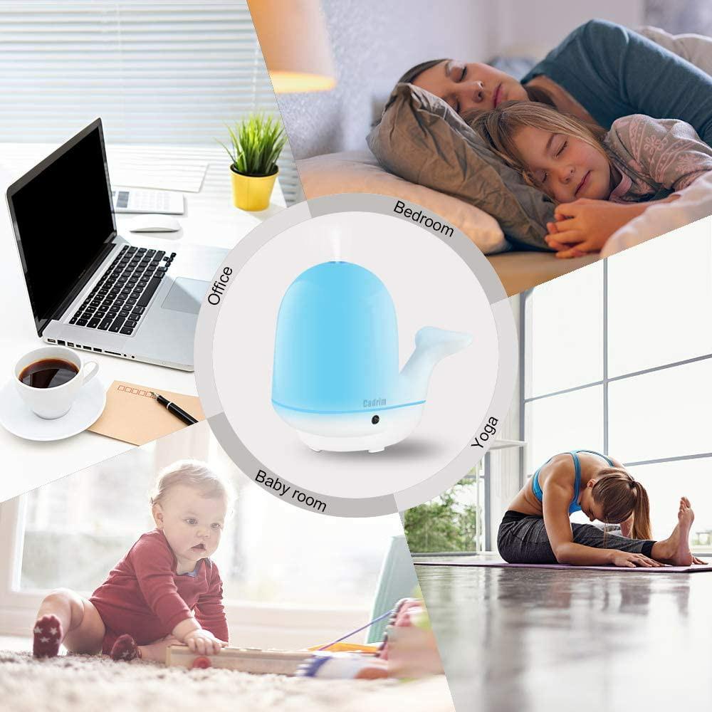 Cadrim Cute Diffuser, Aromatherapy Essential Oil Diffuser Ultrasonic ...