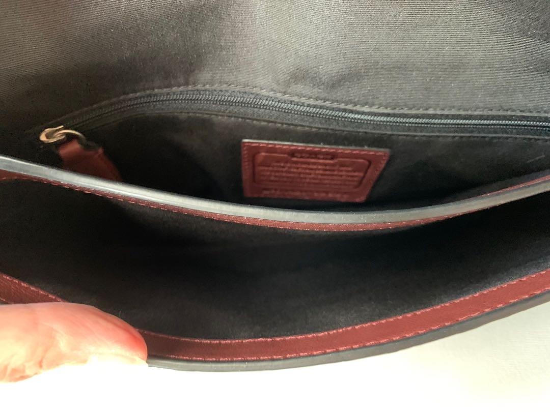 Coach Python Leather Clutch, Women's Fashion, Bags & Wallets, Clutches ...