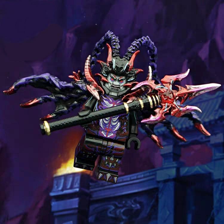 Custom Lego Minifigure - Evil LuBu (吕布) and Chi Tu (赤兔), Hobbies & Toys ...