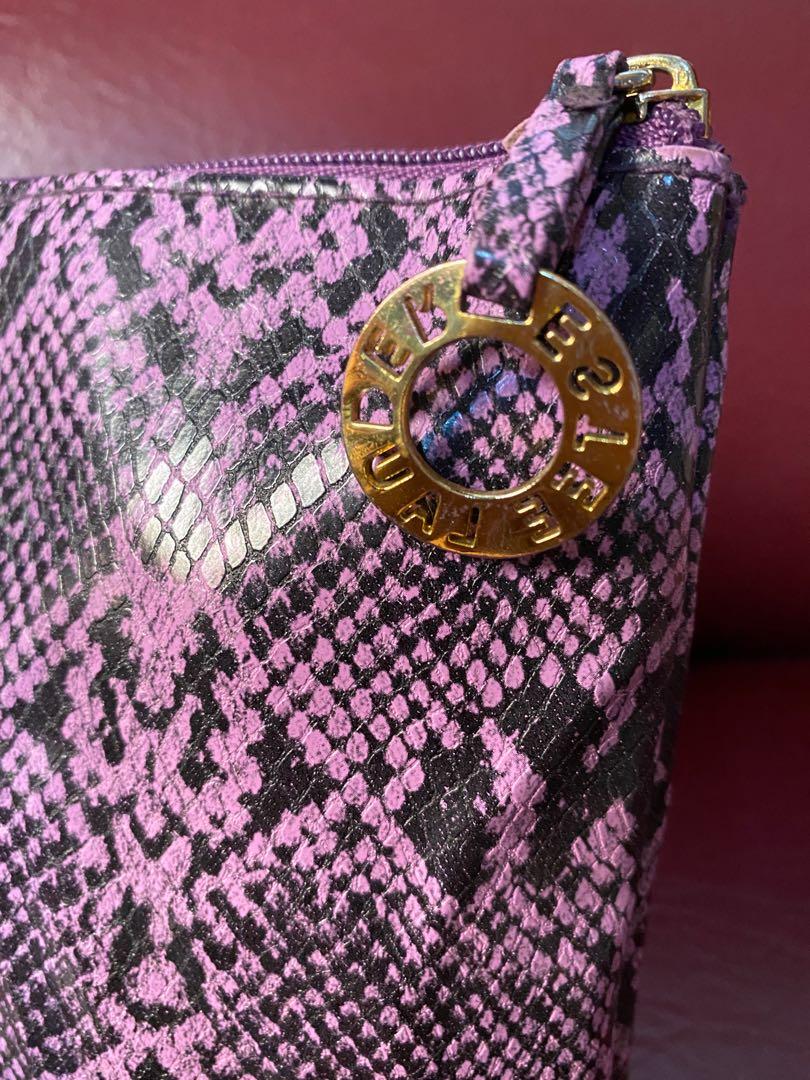 Estee Lauder purple Snake skin pouch, Women's Fashion, Bags & Wallets ...