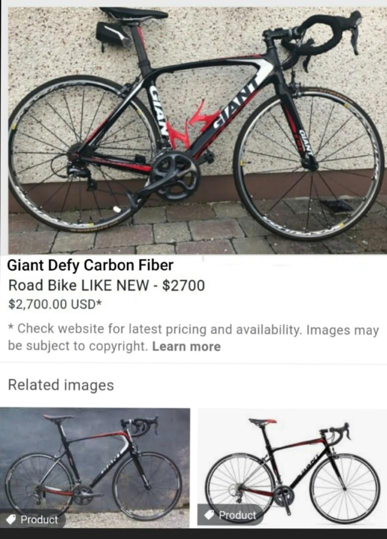 Giant Defy RB full carbon fiber, Sports Equipment, Bicycles & Parts ...