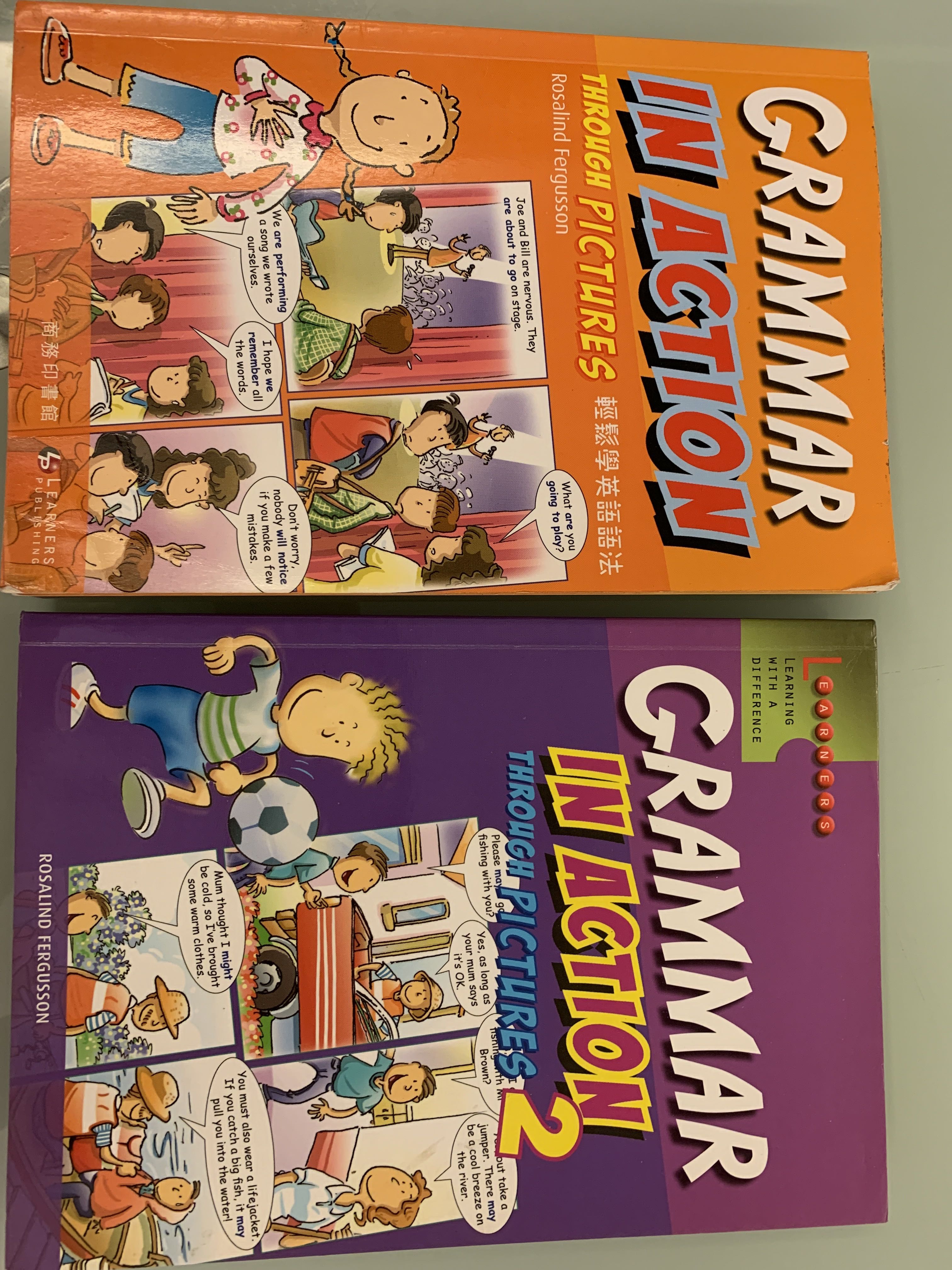 Grammar in Action through Pictures (1) / (2), 興趣及遊戲, 書本 & 文具, 小朋友書 ...