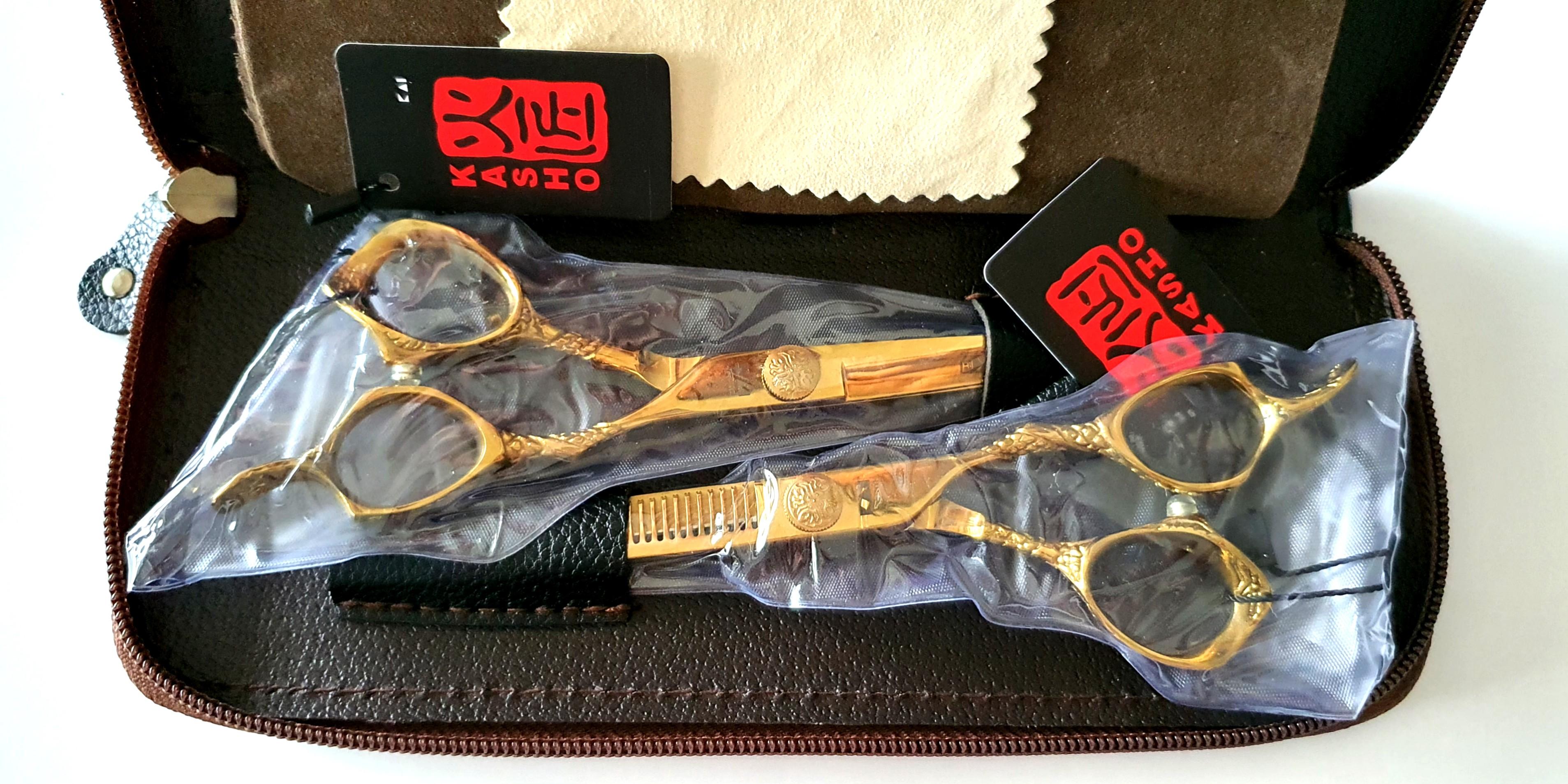 KASHO Crafted Golden Scissors (Japanese Steel Shears), Everything Else on Carousell