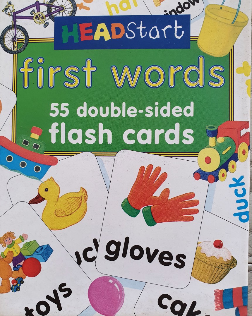 Head Start Flash Cards: First Words, Hobbies & Toys, Books & Magazines ...