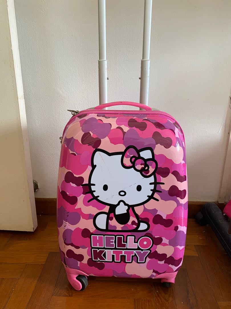 Hello Kitty Luggage with hand carrier, Hobbies & Toys, Travel, Travel ...
