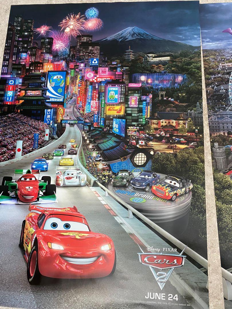 Limited edition Disney Cars 2 poster, Design & Craft, Art & Prints on ...