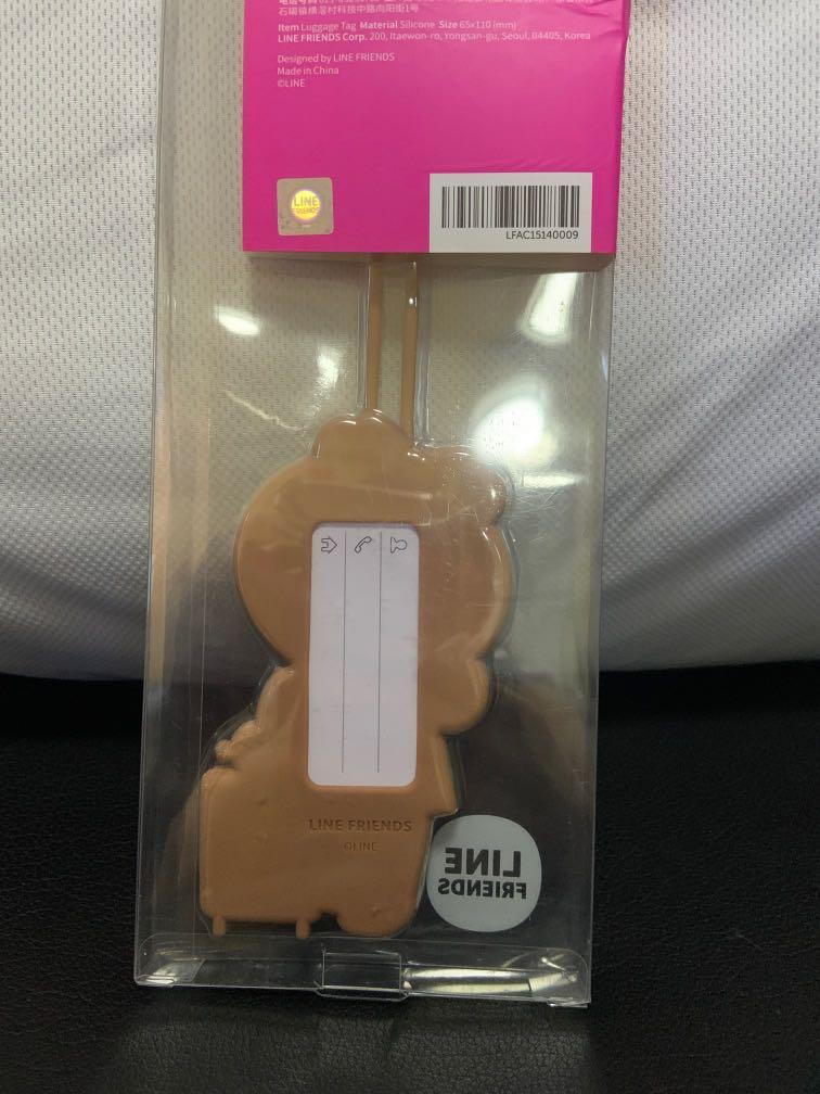 Line friends Luggage Tag, Hobbies & Toys, Travel, Travel Essentials ...