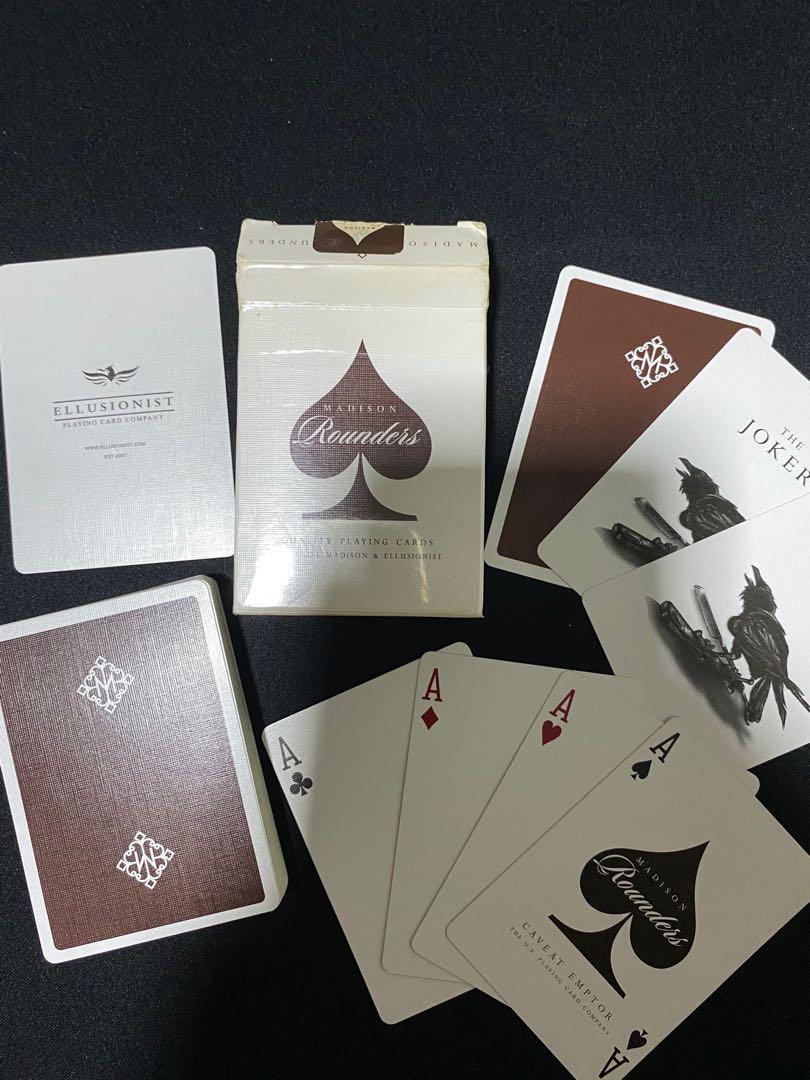 Madison Rounders Playing Cards (Brown), Hobbies & Toys, Toys & Games on ...