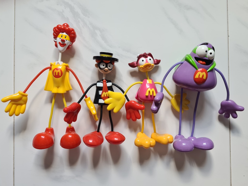 McDonalds Bendable Figure FULL Set - Ronald Hamburglar Grimace Birdie ...
