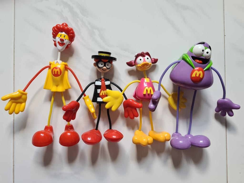McDonalds Bendable Figure FULL Set - Ronald Hamburglar Grimace Birdie ...
