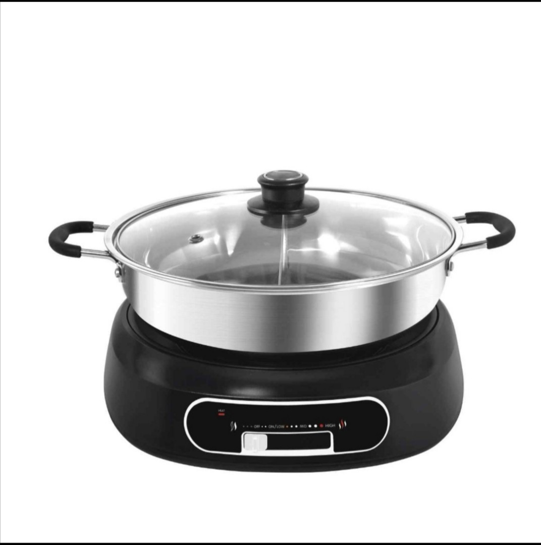 Mistral Electric Dual pot Steamboat, Home Appliances, Kitchenware on ...